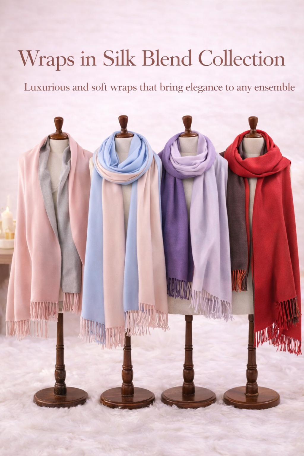 Wraps in silk blend – Tourance