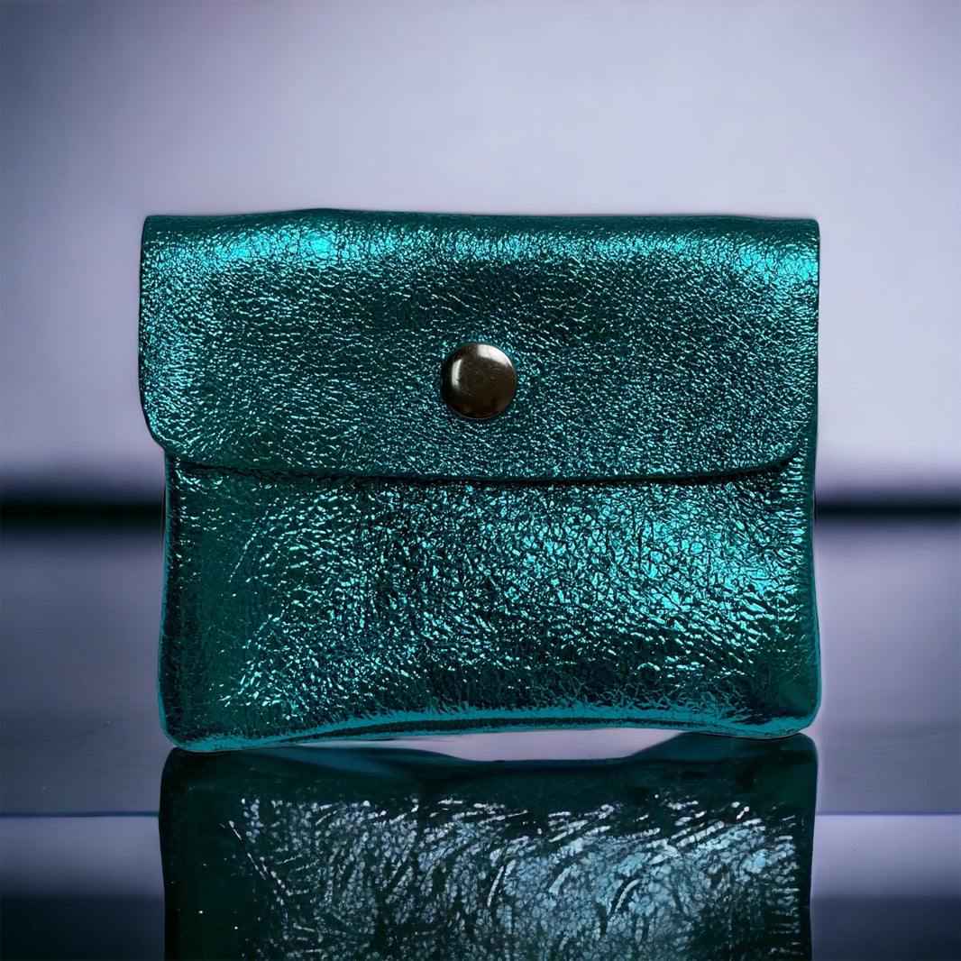 Mini Coin Wallet - Metalic Leather – Tourance