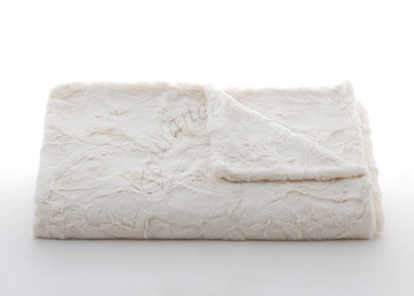 Lux Rabbit Throw in Ivory – Tourance